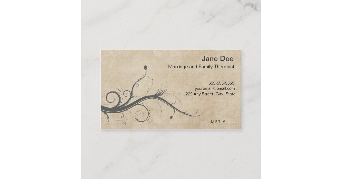 Family Therapist Appointment Business Card | Zazzle