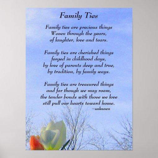 Family Ties Poster | Zazzle