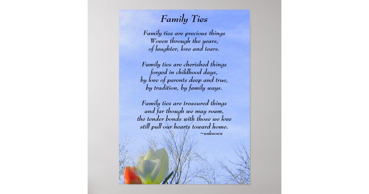 Family Ties Poster | Zazzle