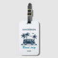 Family Travel Summer Vacation Camper Van Luggage Tag | Zazzle