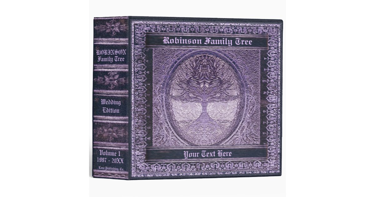 Family Tree | Antique Looking Book Binder | Zazzle