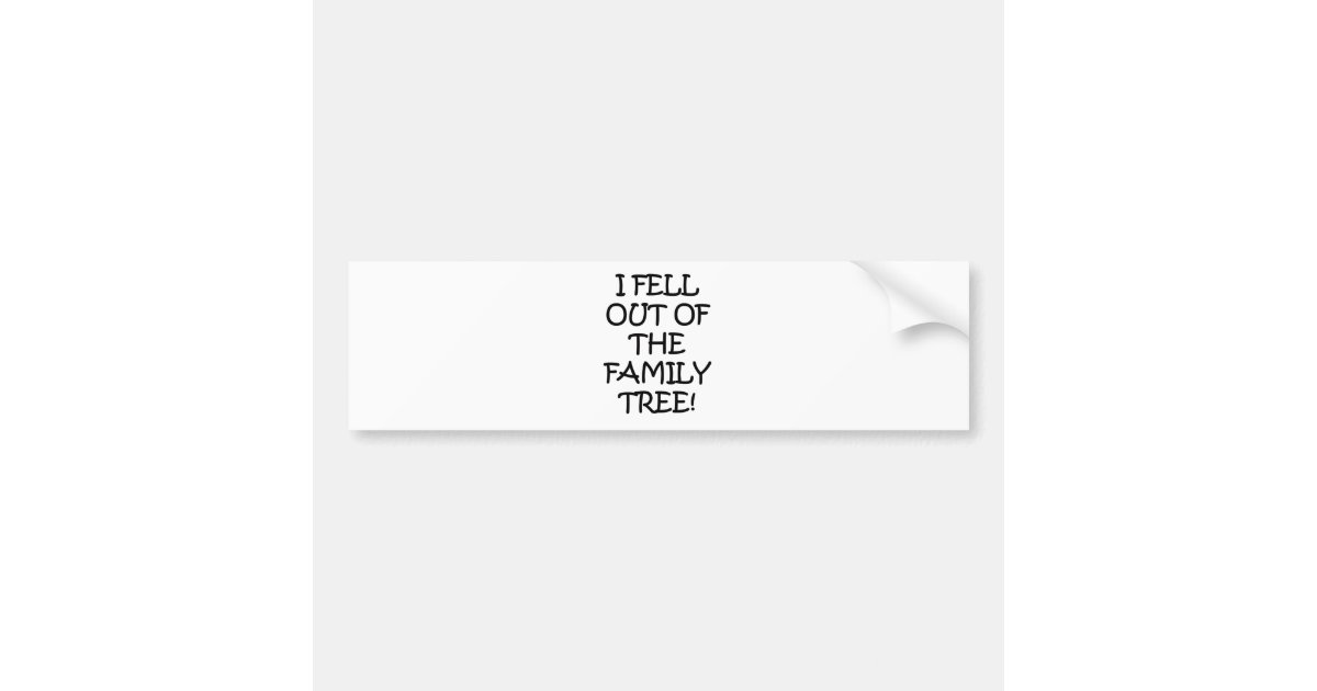 FAMILY TREE BUMPER STICKER | Zazzle