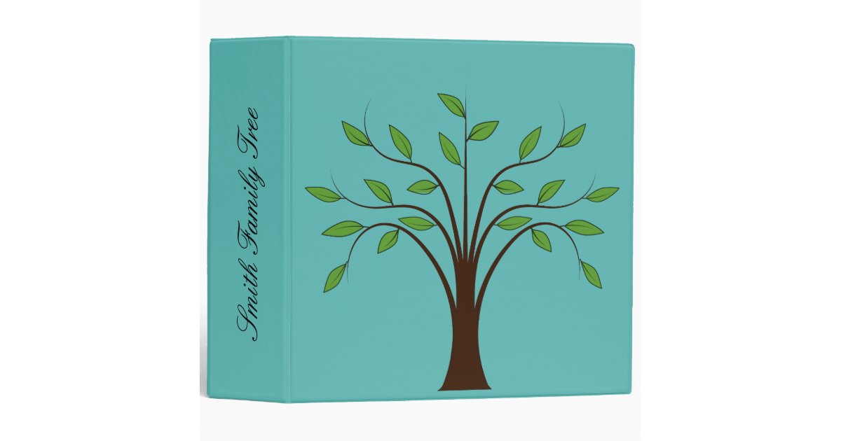 Family Tree Customisable Folder | Zazzle