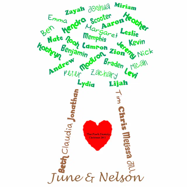 Family Tree Cutout | Zazzle