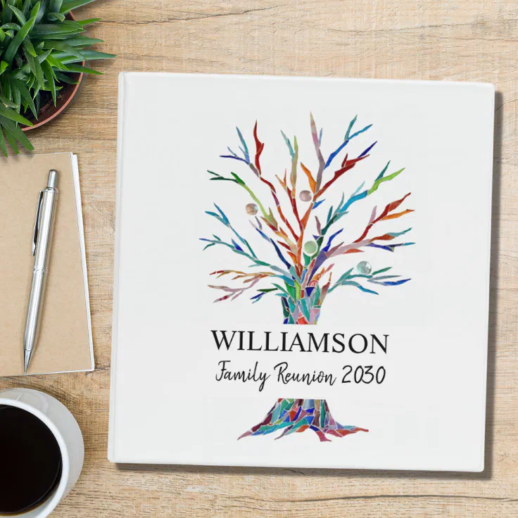 Family Tree Family Reunion 3 Ring Binder | Zazzle