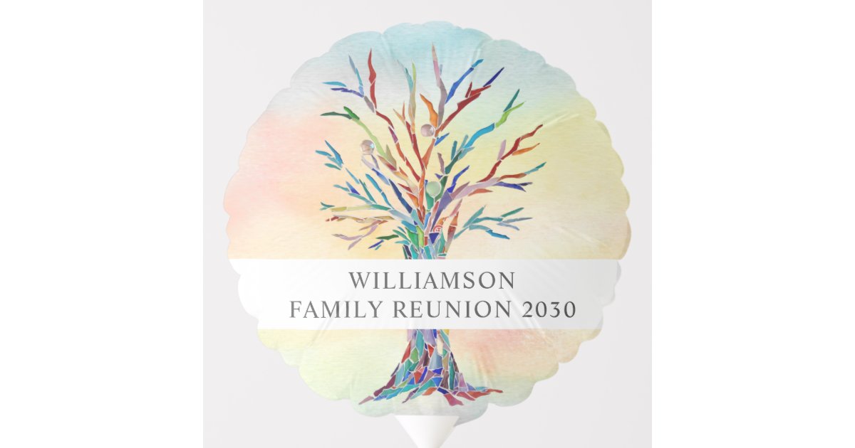 Family Tree Family Reunion Balloon | Zazzle