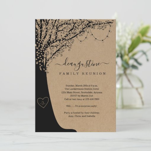 Family Tree Family Reunion Invitation | Zazzle