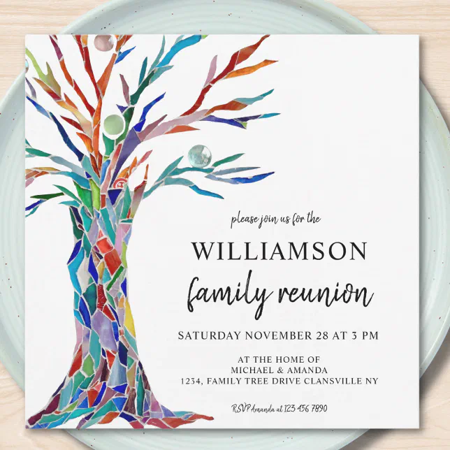 Family Tree Family Reunion Invitation | Zazzle