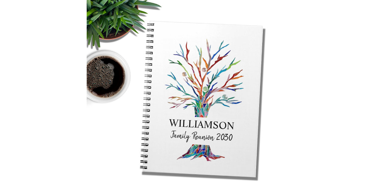 Family Tree Family Reunion Notebook | Zazzle
