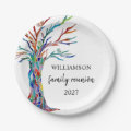 Family Tree Family Reunion Paper Plate | Zazzle