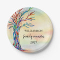 Family Tree Family Reunion Paper Plates | Zazzle
