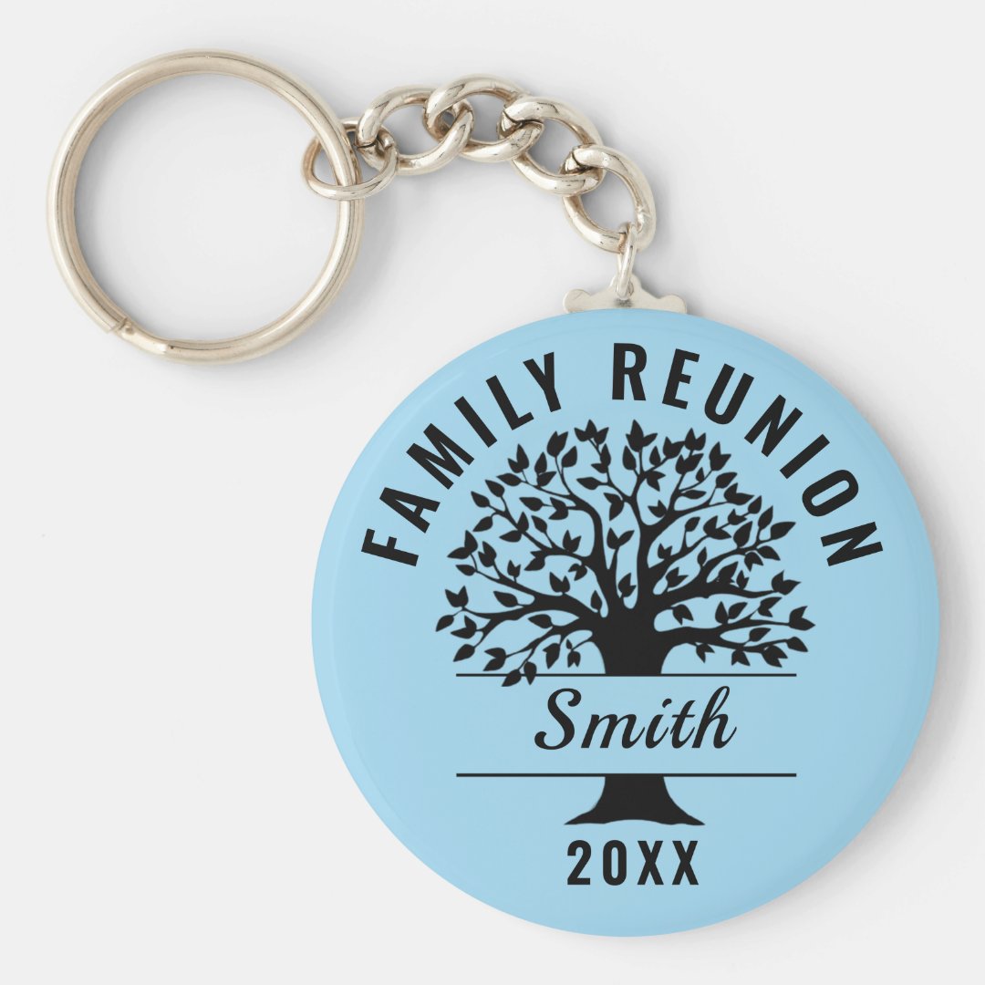 Family Tree Family Reunion Souvenir Gift Keychain | Zazzle