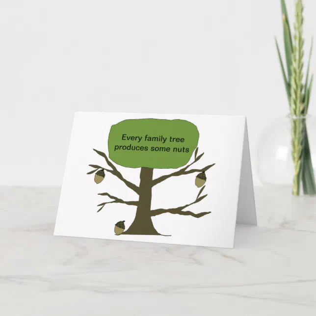 Family Tree Funny Birthday Card | Zazzle