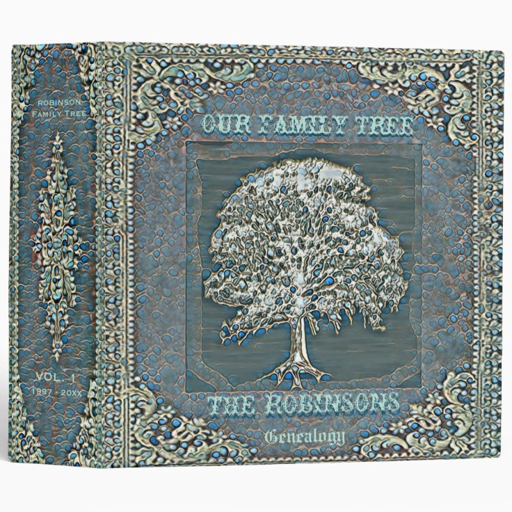 Family Tree Genealogy Album 3 Ring Binder | Zazzle