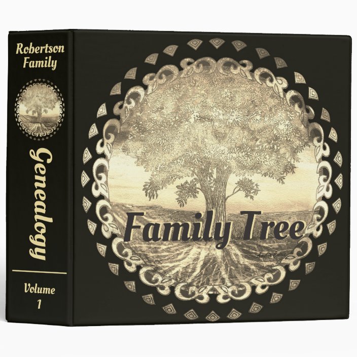 Family Tree Genealogy Binder | Zazzle.com