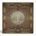 Family Tree | Genealogy Family History 3 Ring Binder | Zazzle