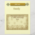 Family Tree Genealogy flyer or scrapbook template | Zazzle