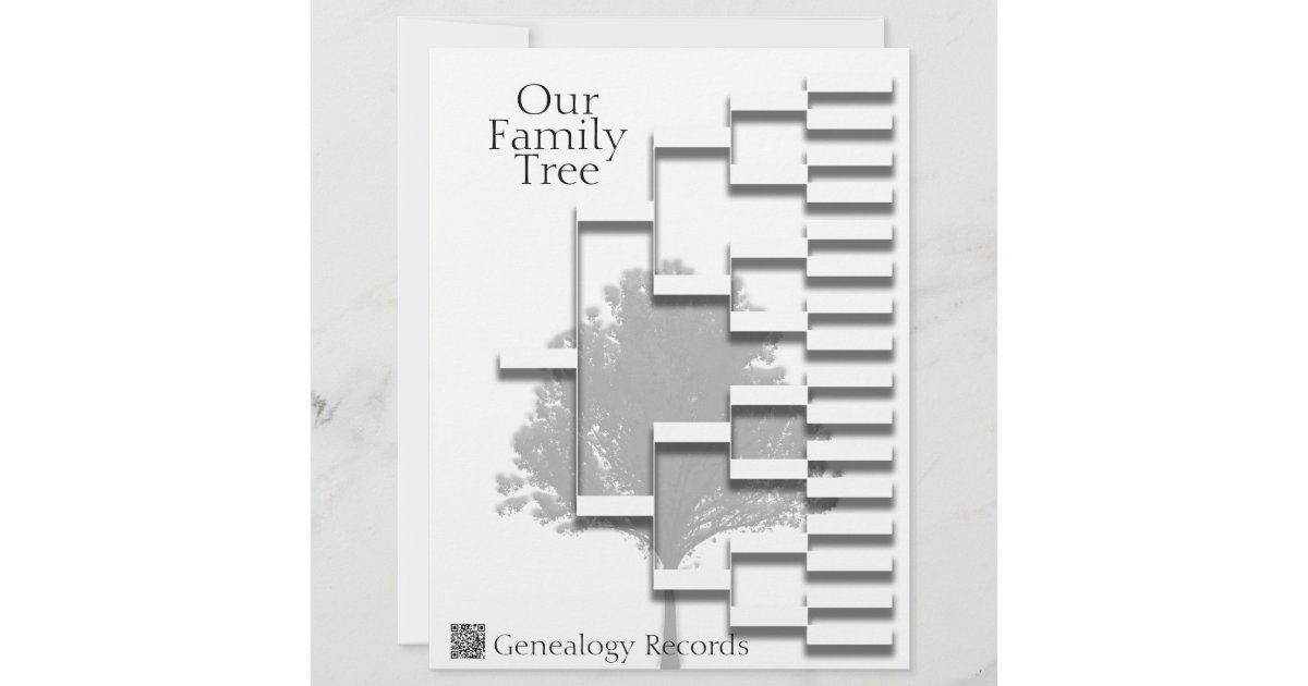 Family Tree Genealogy Pedigree QR Code | Zazzle