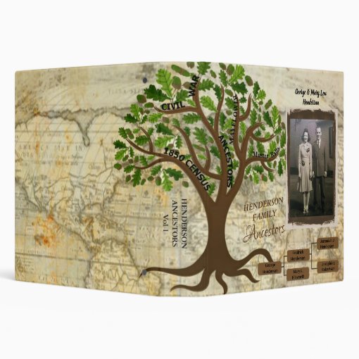 Family Tree Genealogy Photo Binder For Ancestors | Zazzle
