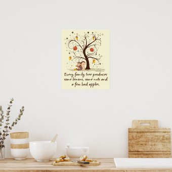 Family Tree Humor Poster | Zazzle