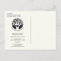 Family Tree Love Heart Reunion Invitation Postcard | Zazzle