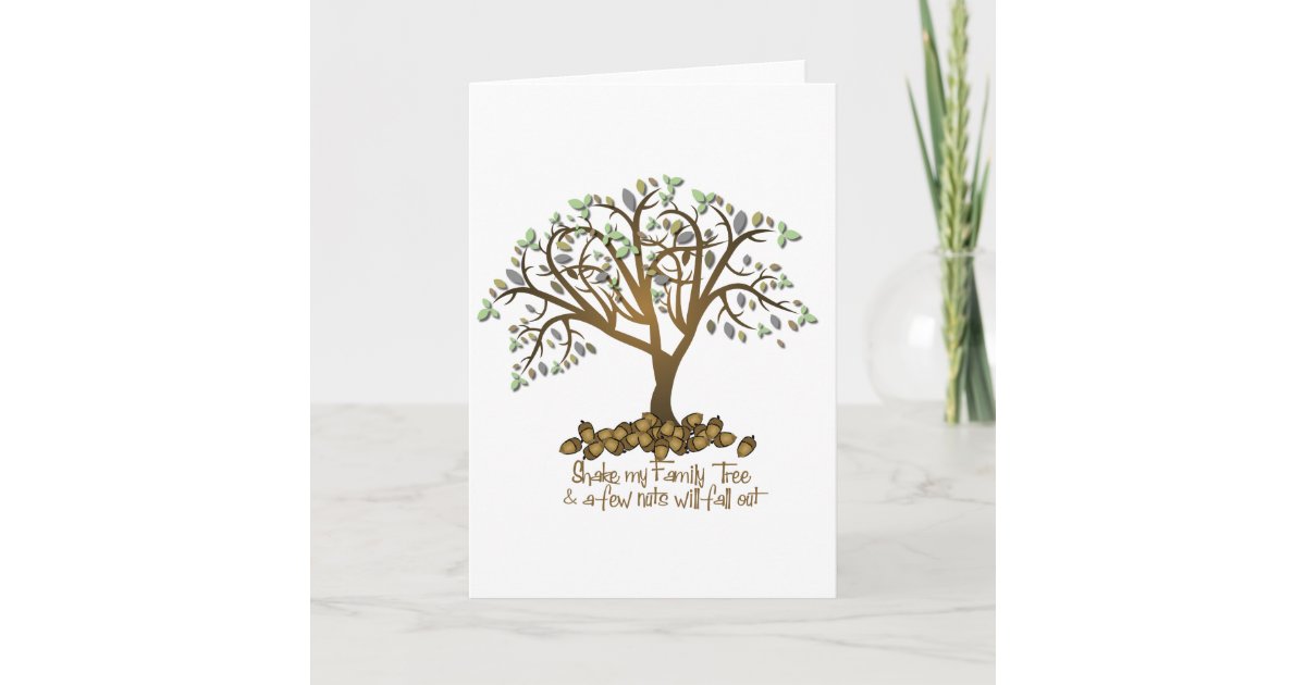 Family Tree Nuts Card | Zazzle