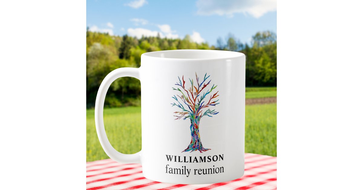 Family Tree Personalized Family Reunion Coffee Mug | Zazzle