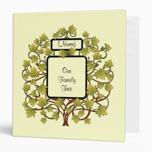 FAMILY TREE PHOTO SCRAPBOOK ALBUM 3 RING BINDER | Zazzle
