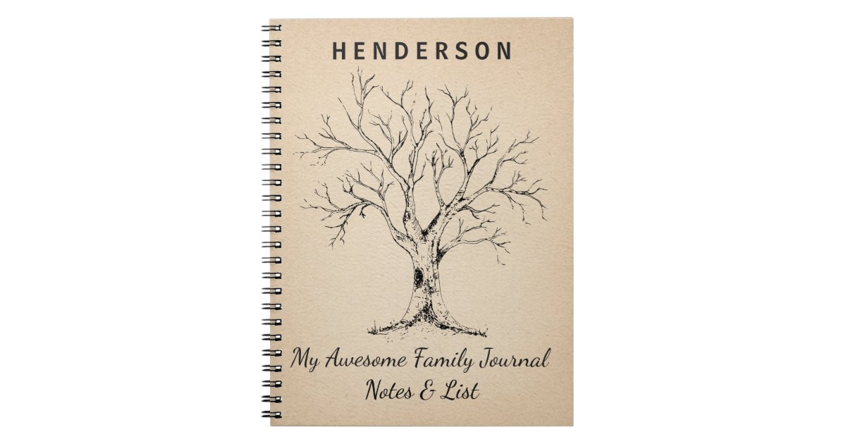 FAMILY TREE | PLANNER | FAMILY HISTORY NOTEBOOK | Zazzle