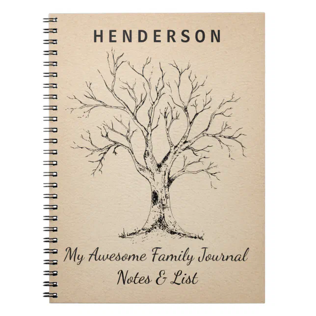 FAMILY TREE | PLANNER | FAMILY HISTORY NOTEBOOK | Zazzle