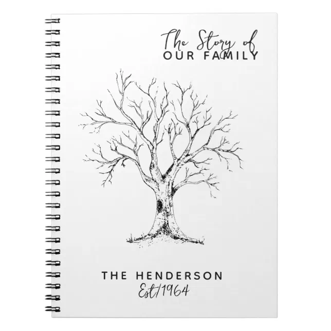 FAMILY TREE | PLANNER | FAMILY HISTORY NOTEBOOK | Zazzle