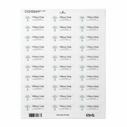 Family Tree Return Address Label | Zazzle