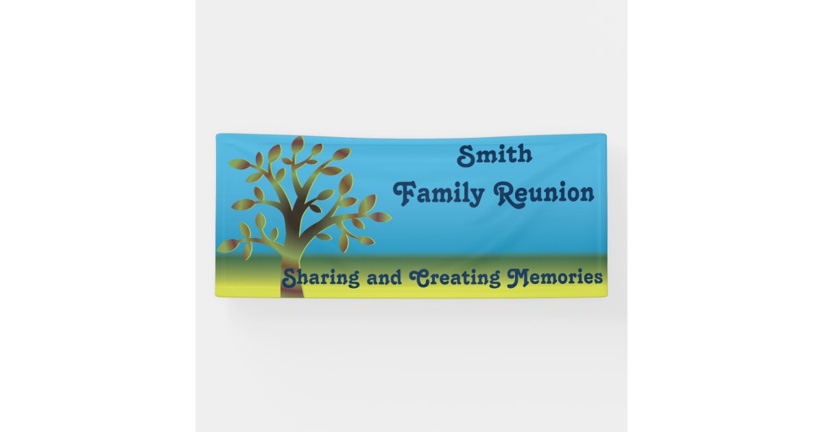 Family Tree Reunion Banner | Zazzle