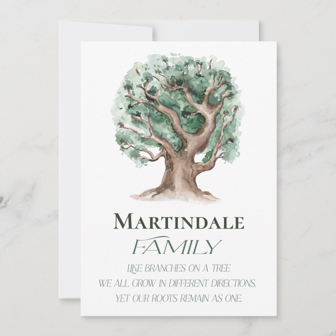 Family Tree Reunion Invitation | Zazzle