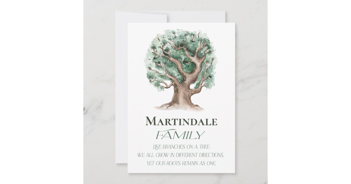 Family Tree Reunion Invitation | Zazzle.com