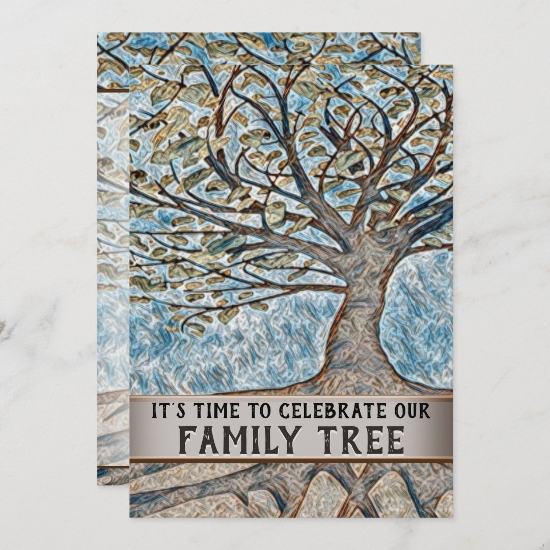 Family Tree Reunion Invitation | Zazzle