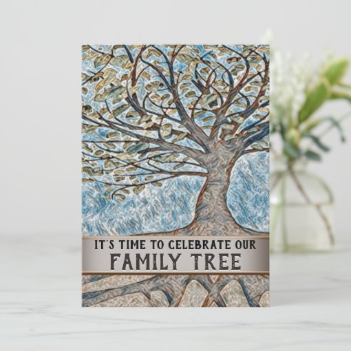 Family Tree Reunion Invitation | Zazzle