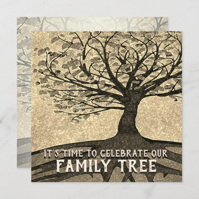 Family Tree Reunion Invitation | Zazzle