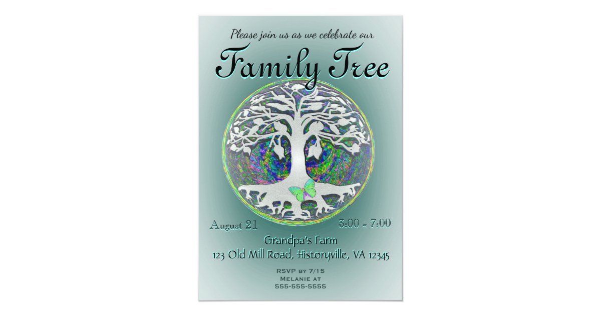 Family Tree Reunion Invitation | Zazzle.com