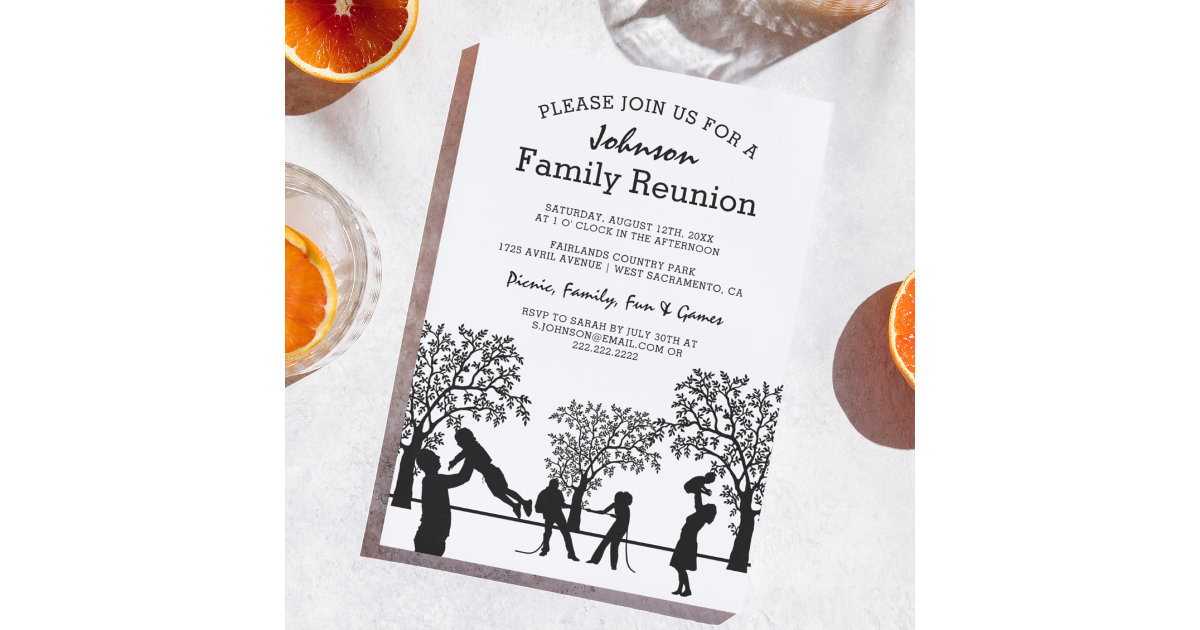 Family Tree Reunion Party Invitation | Zazzle