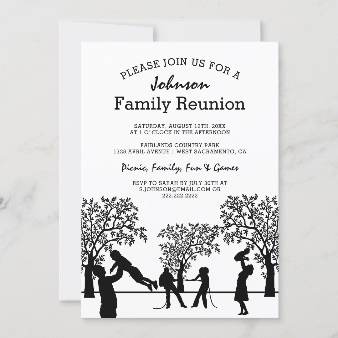 Family Tree Reunion Party Invitation | Zazzle