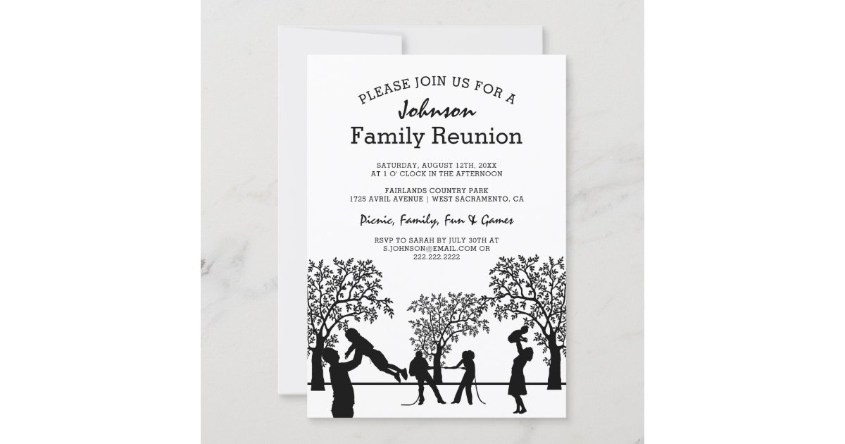 Family Tree Reunion Party Invitation | Zazzle