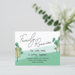 Family Tree Reunion Postcard | Zazzle