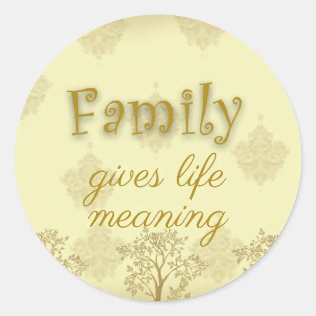 Family Tree Scrapbook Sticker | Zazzle