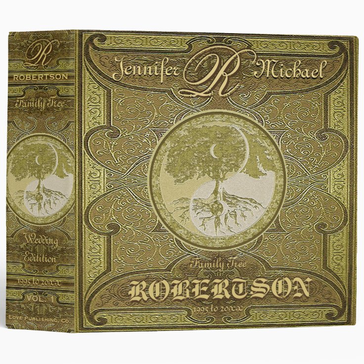 Family Tree | Yin Yang Tree of Life Binder | Zazzle