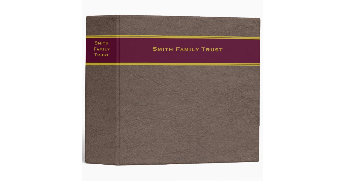 Family Trust Estate Planning binder | Zazzle.com