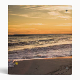 Family Vacation Photo Album with Beach Sunset Binder | Zazzle