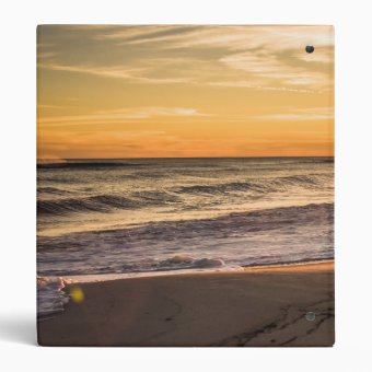 Family Vacation Photo Album with Beach Sunset Binder | Zazzle