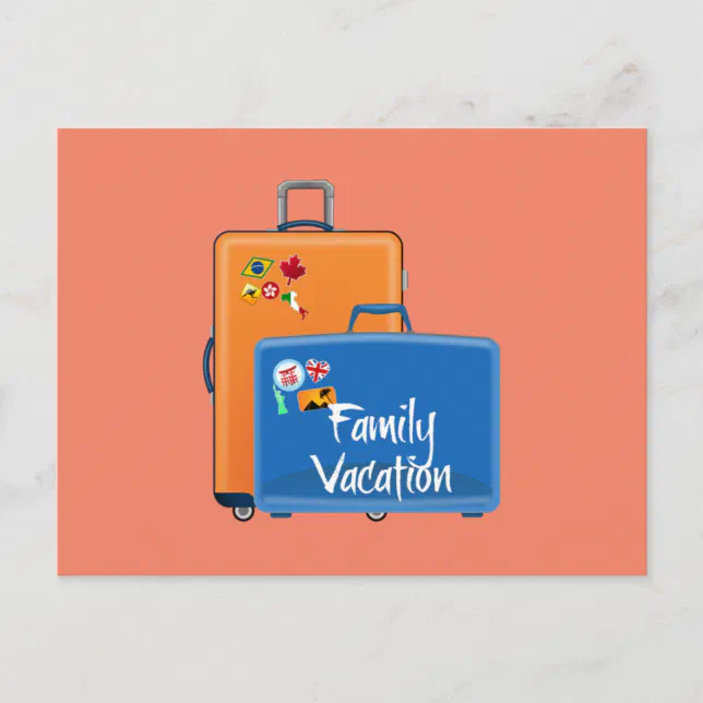 Family Vacation Postcard | Zazzle