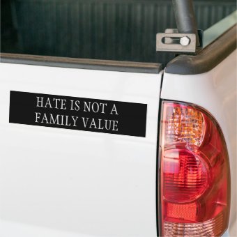 Family Values Bumper Sticker | Zazzle